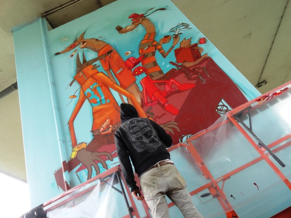 DERM X URBANA BRUSSELS Art on Train