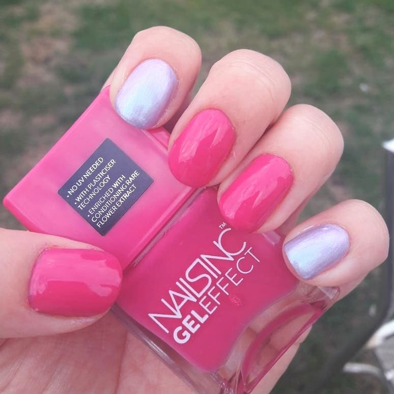 Summery pink rose nail art water decals!