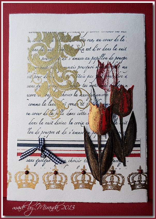 'Mir'acle Art Inspirations: Royal cards......koninklijke kaarten