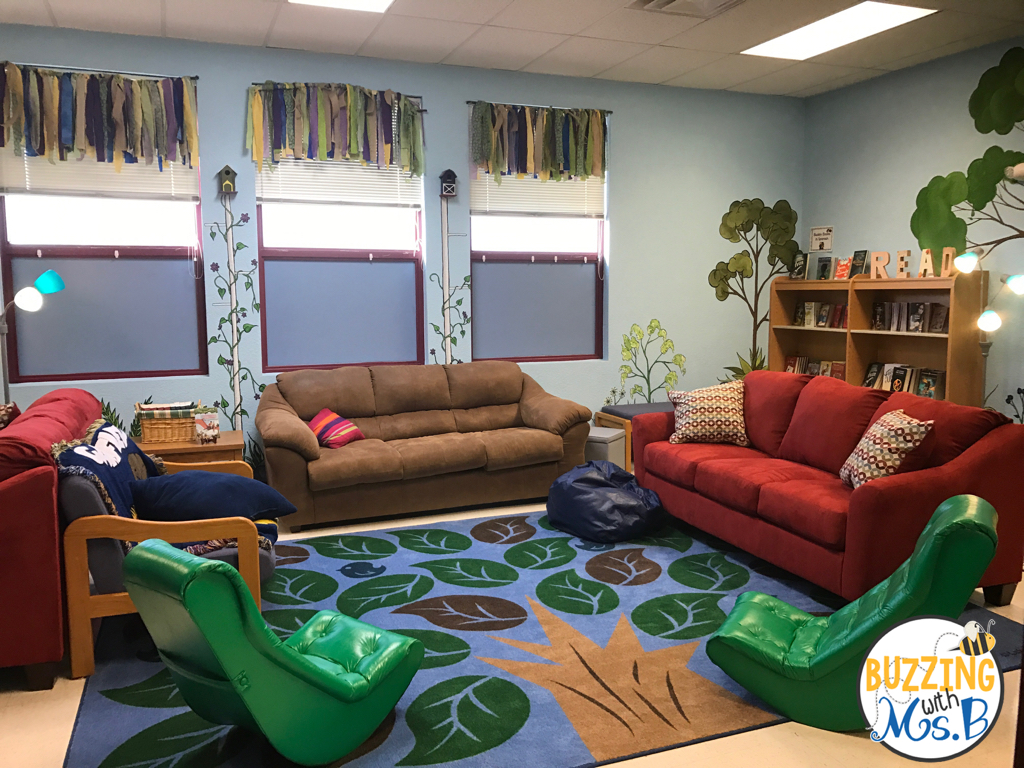 Buzzing with Ms. B: A Special Place to Read: Our School Reading Lounge ...