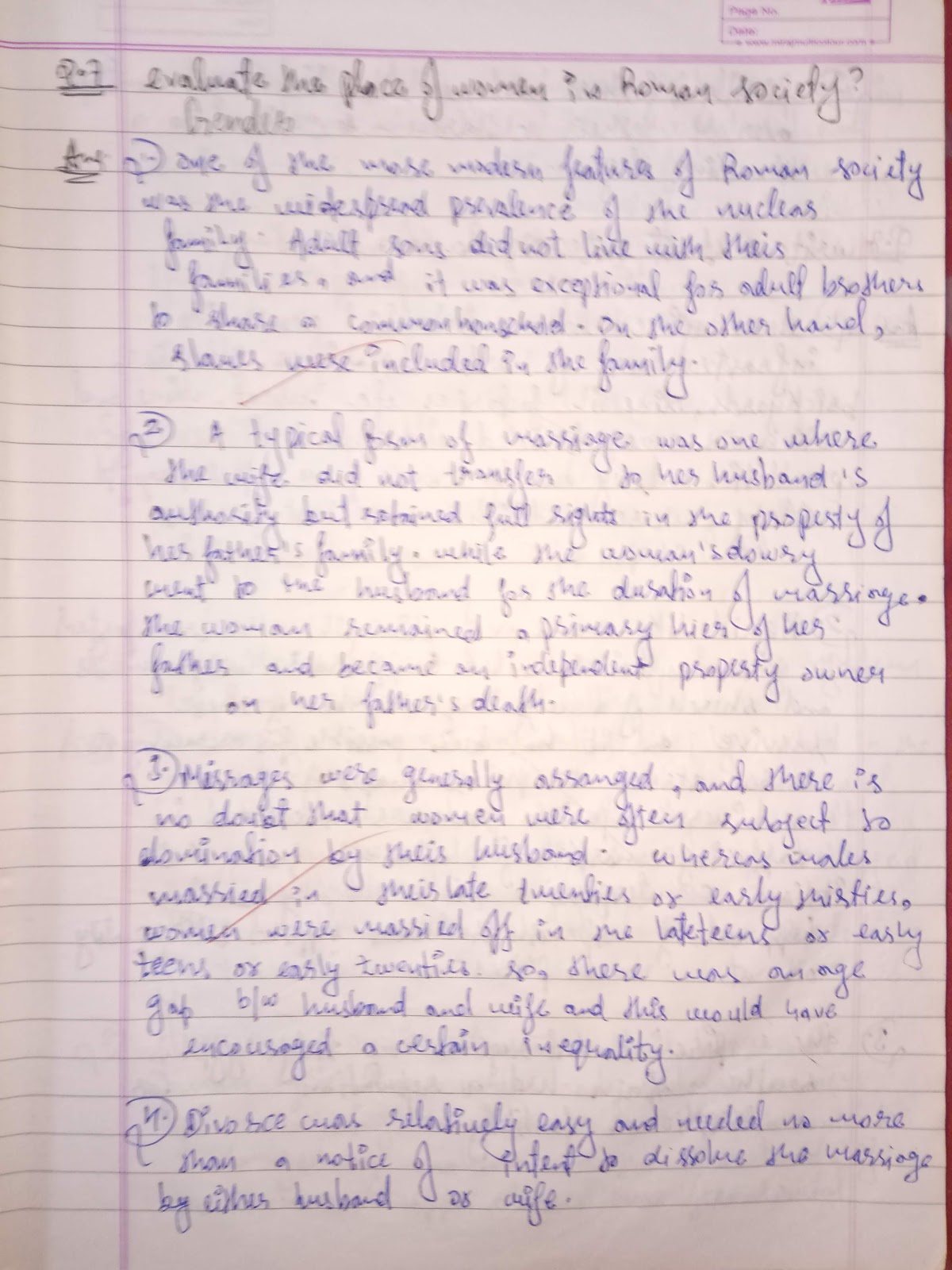 Handwritten Notes of An Empire Across Three Continents -class 11th ...