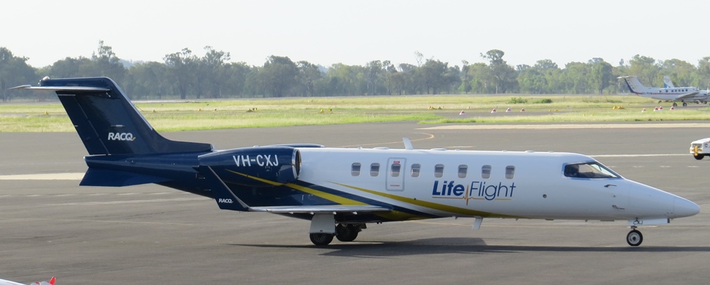 Central Queensland Plane Spotting: LifeFlight (Aeromed) LearJet 45 ...