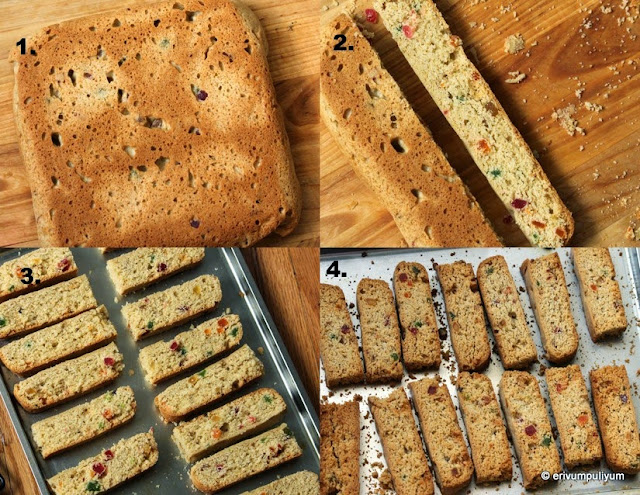 Erivum Puliyum: Indian Tea Rusk | Milk(Cake) Rusk | Tutty Fruity Rusk ...