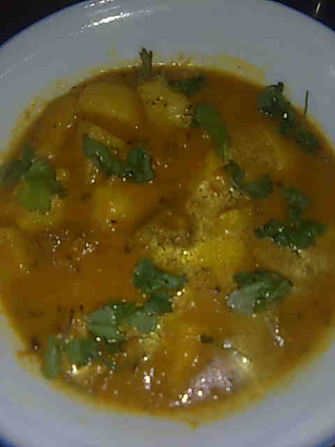 Fast Indian Recipes: Aloo Wadi (Potato with Sun Dried Spicy Lentil ...