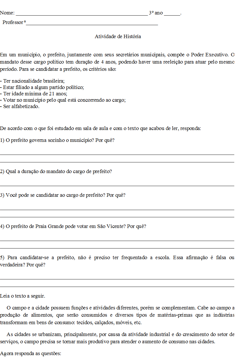 Blog da Dany!: 3º ano