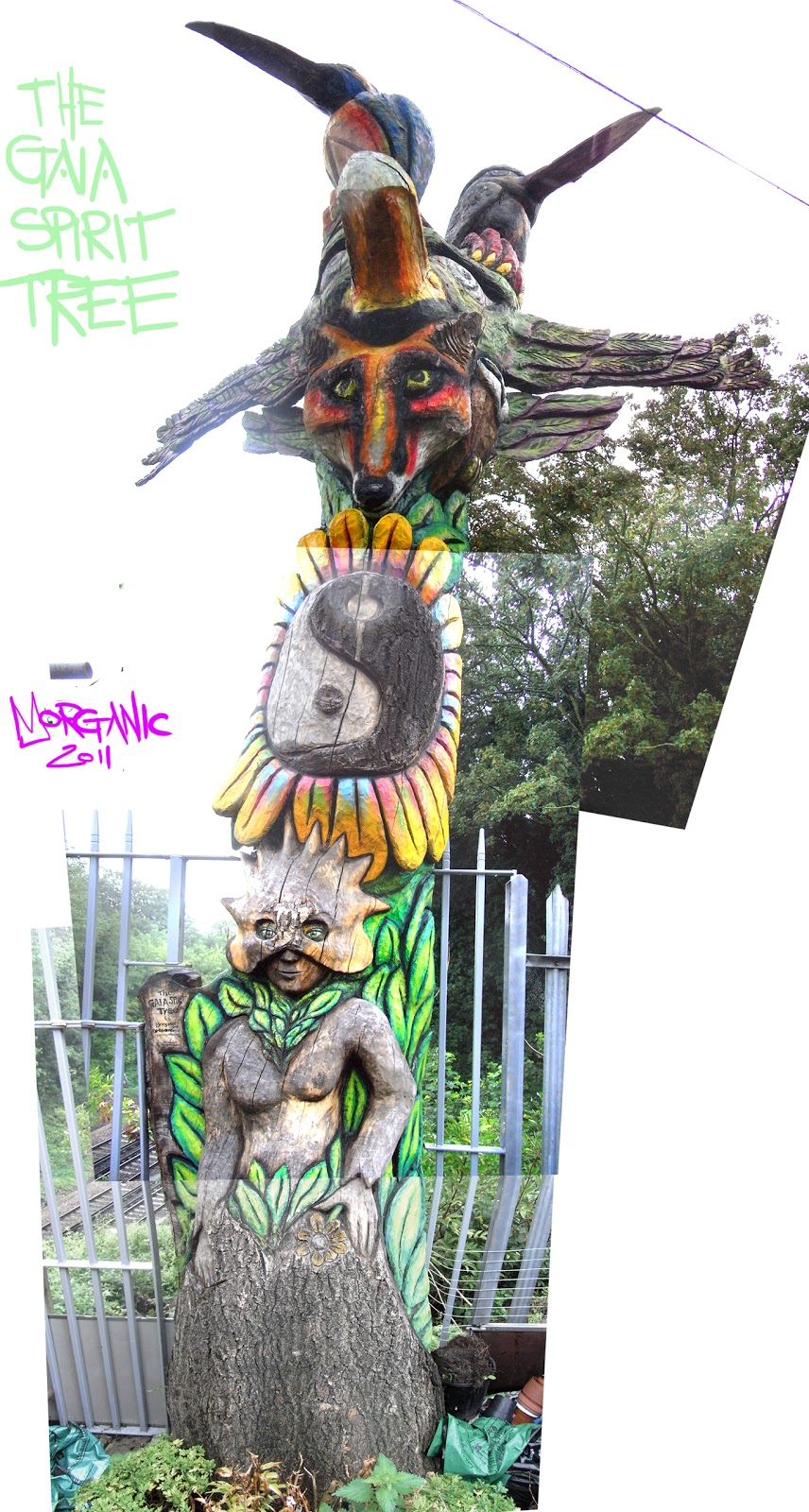 mORGANICo.cOM's recent art doings: The Gaia Spirit Tree 1.5 years after ...