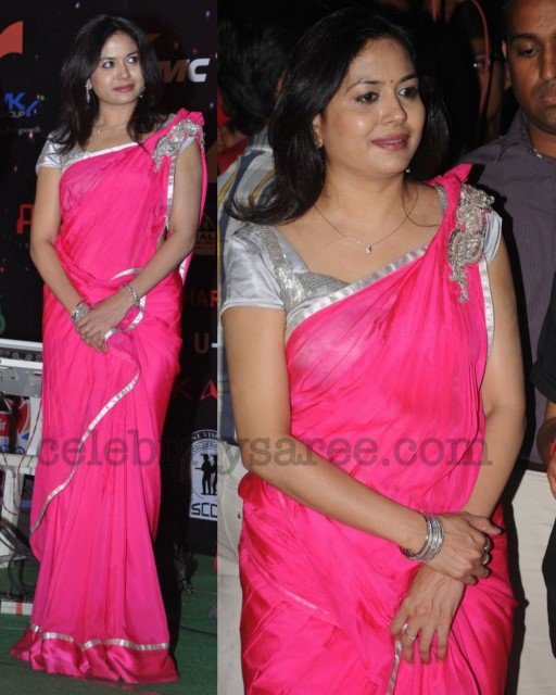 Singer Sunitha Designer Sarees - Saree Blouse Patterns
