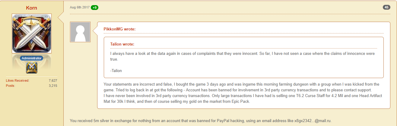 The Nosy Gamer: Global War On Illicit RMT - Albion Online's Rough Start