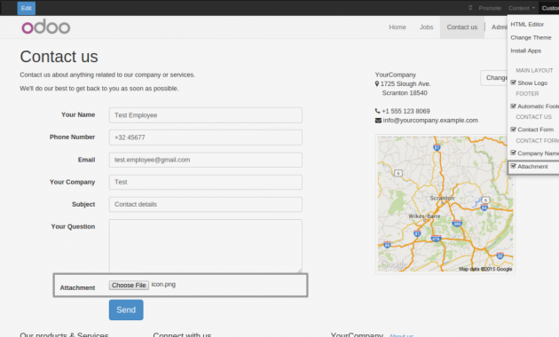 Upload Image (Files Attachment) in Odoo Website