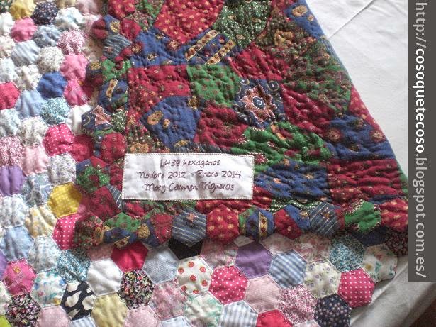 CosoQueTeCoso: Cómo rematar una colcha de hexágonos