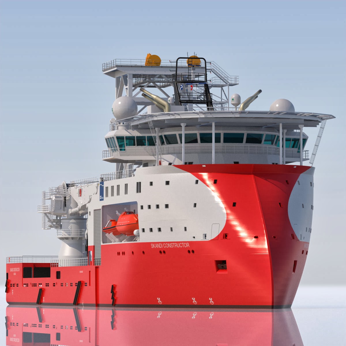 3D Custom Modelling: Construction & Well Intervention Vessel Skandi ...