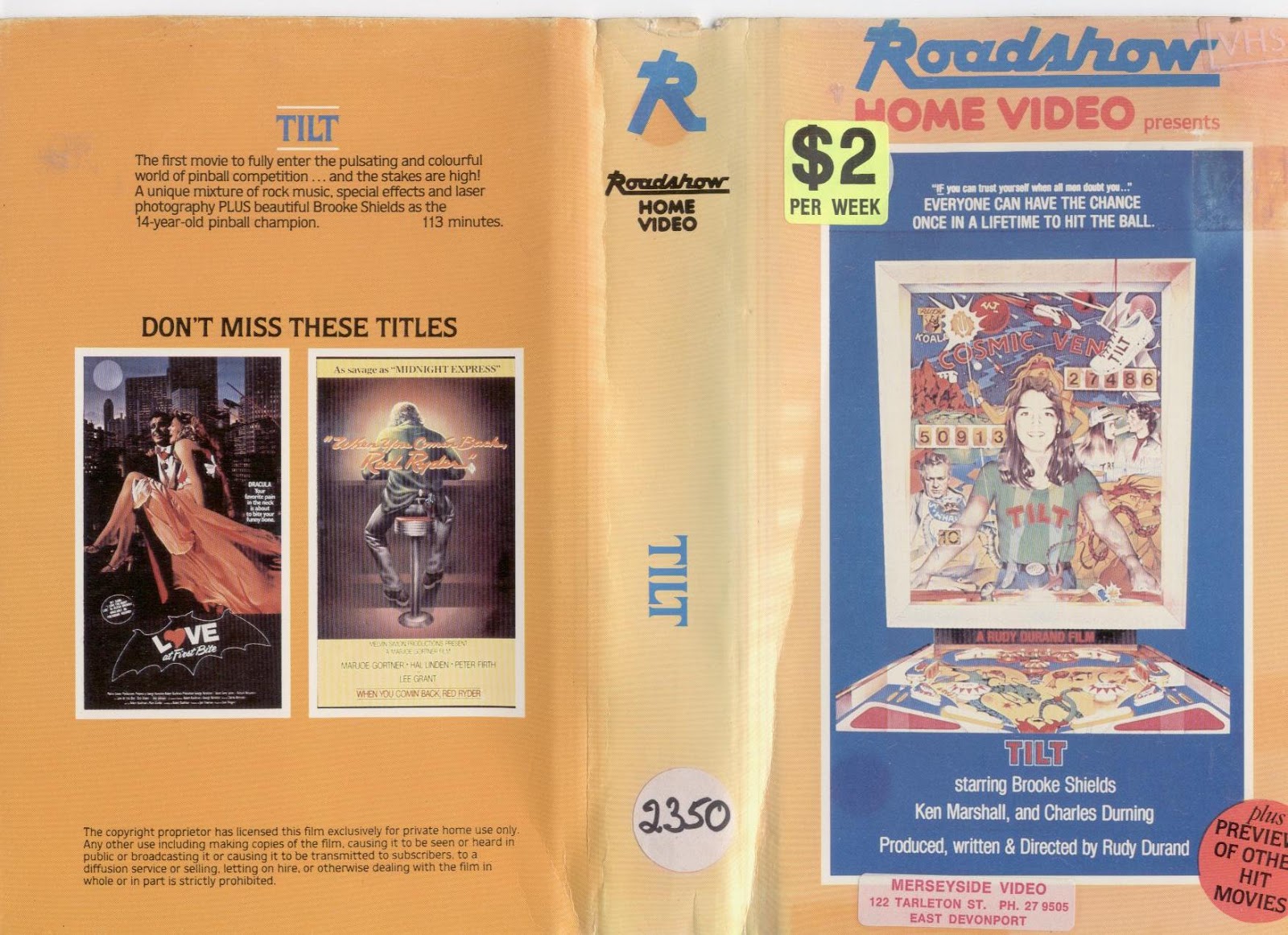 Australian VHS Covers: Roadshow Vhs Collection First Label