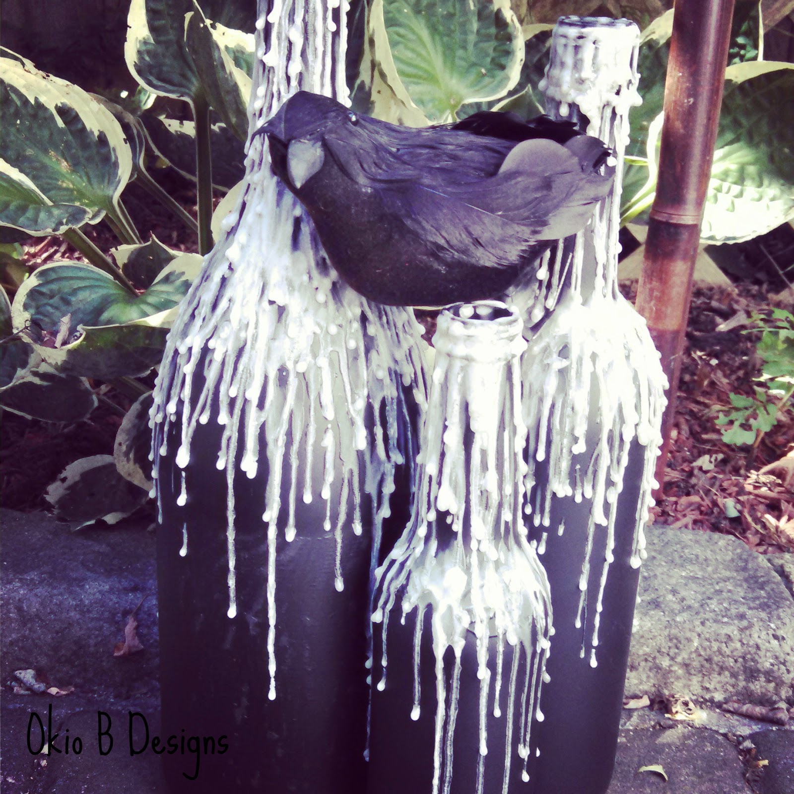 Creepy Halloween Bottles - Okio B Designs