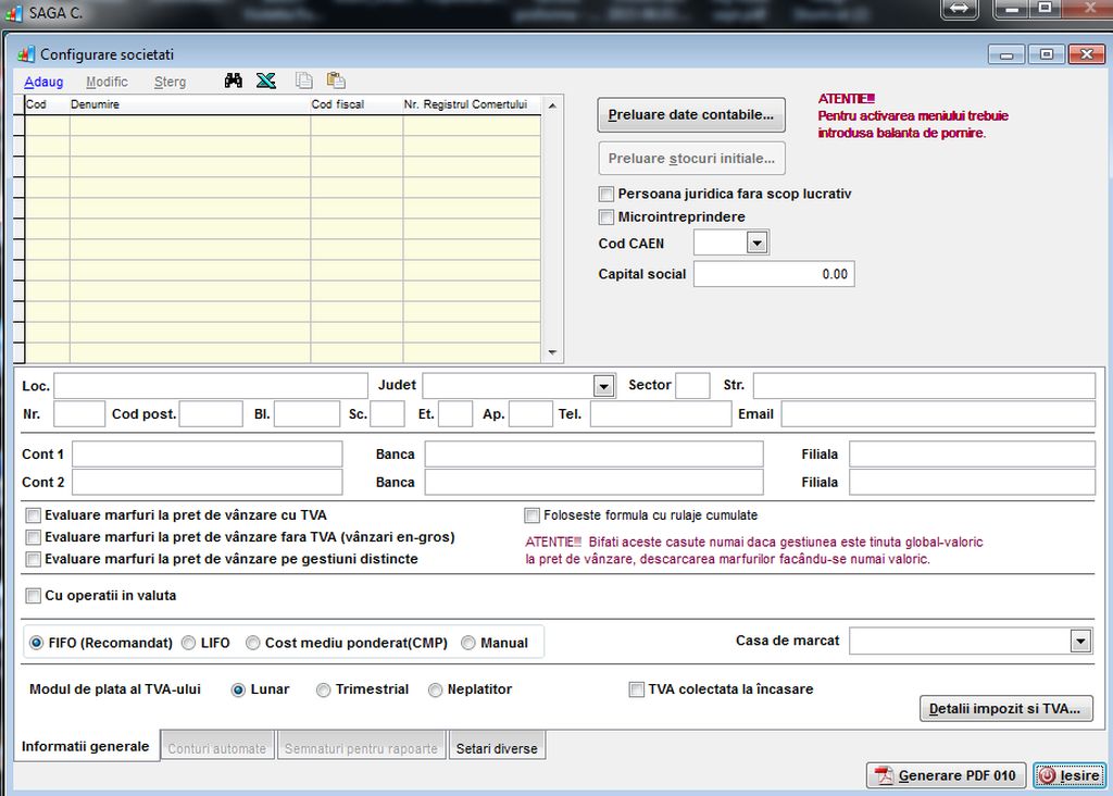 Gentiana Andreea: Program de contabilitate Saga