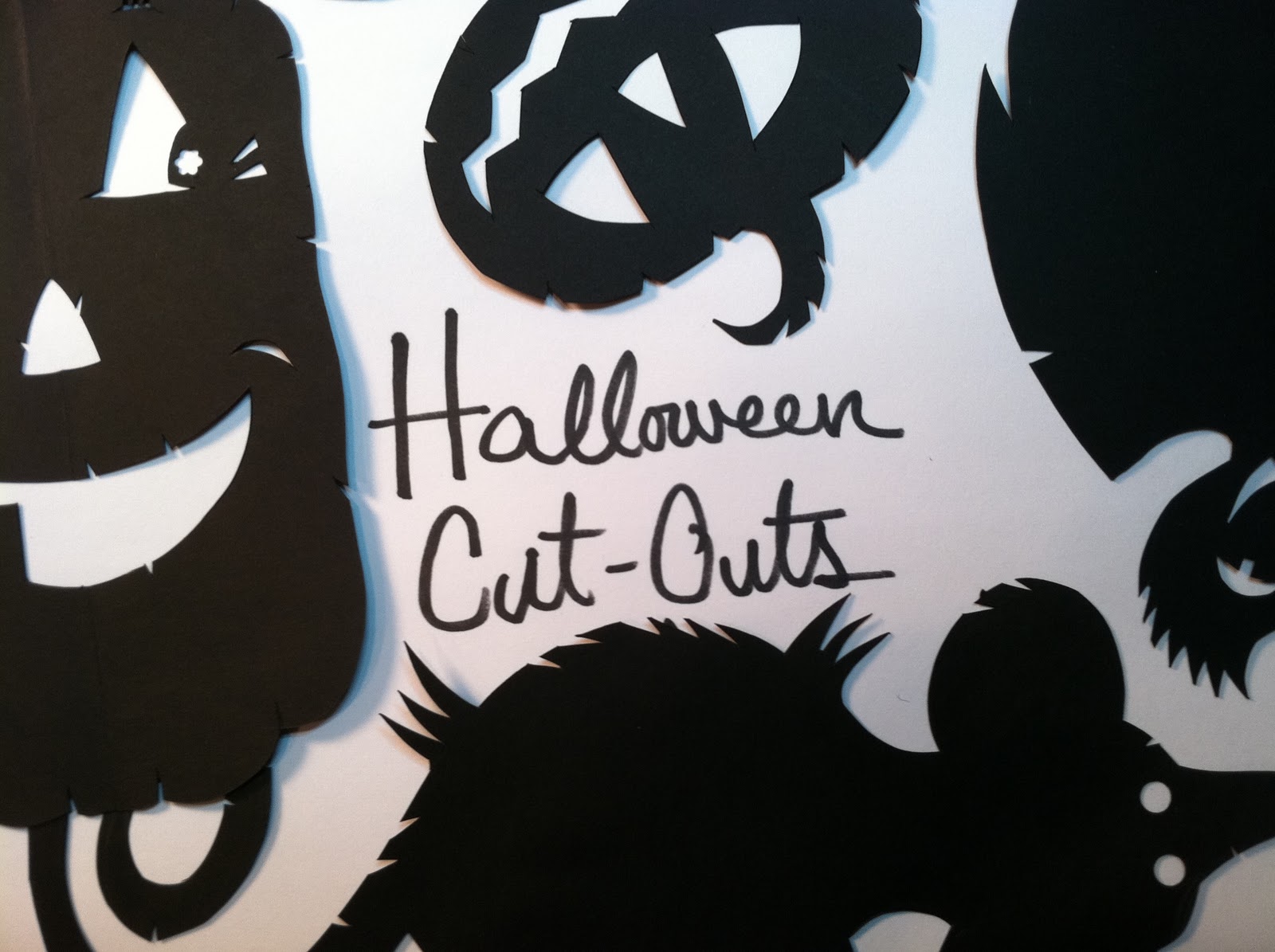 WENT SKETCHING: Halloween Cut-outs