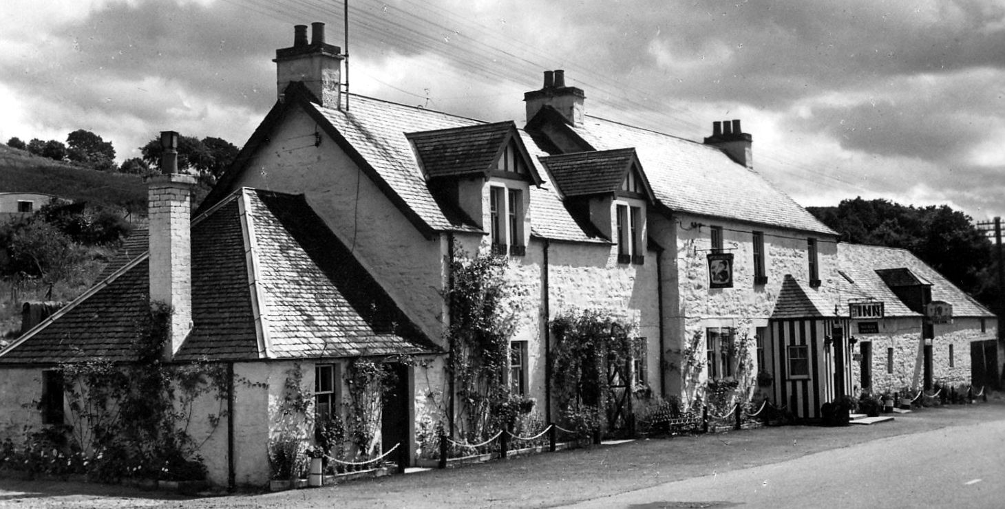 Tour Scotland: Old Photograph The Inn Ballinluig Perthshire Scotland