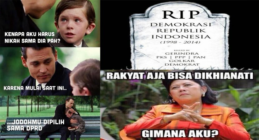 Kumpulan Foto Meme Lucu Tentang Pilkada Lewat DPRD - Cerita TheLounge