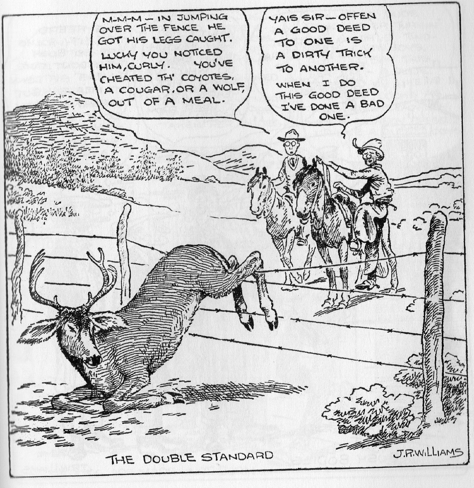 The Blog Fodder: Out Our Way by J.R. Williams - Cowboys