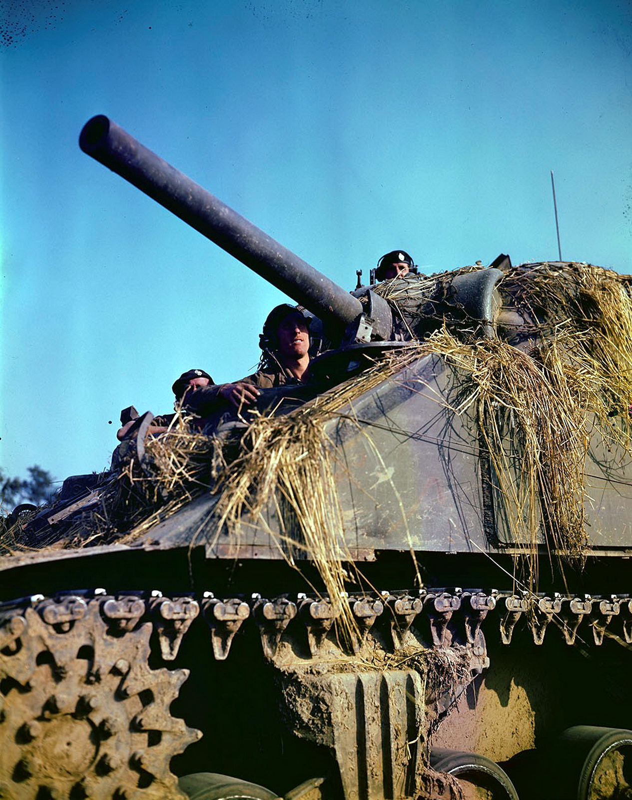 World War II in Color: Sherman Tank of a Canadian Unit in Normandy