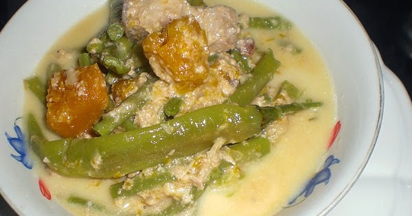 Ginataang Sitaw at Kalabasa with Pork