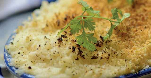 Scottish smoked haddock bake