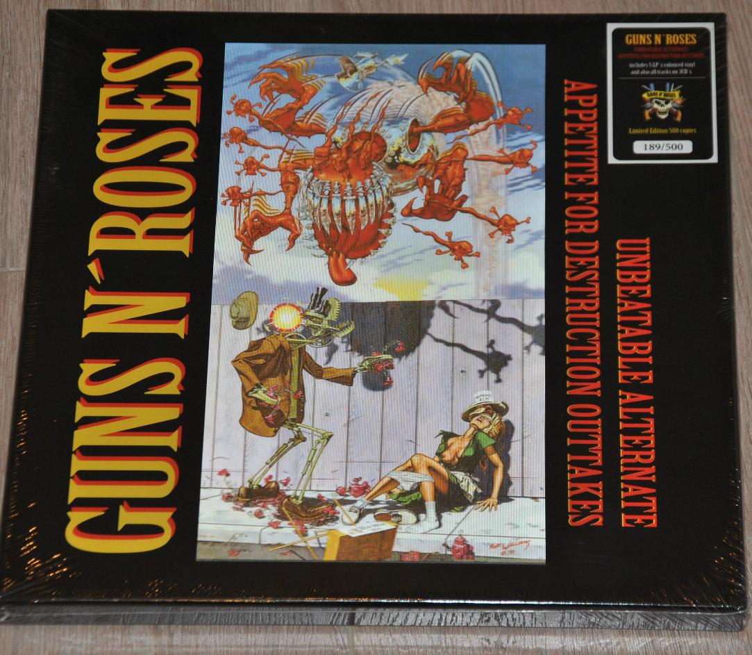 OMISSO RECORDS: Guns n Roses - BOX Appetite for Destruction - 5 LPs + 3 CDs