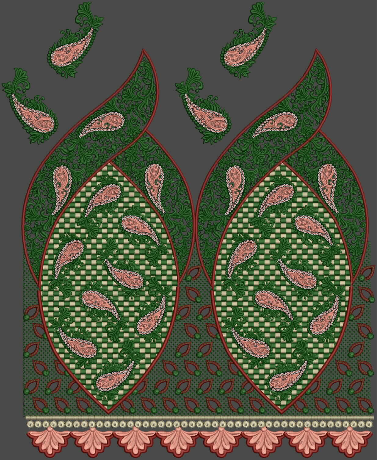 Choice of indo-western | Embroidery Design Collection by Fahad Gulmore ...