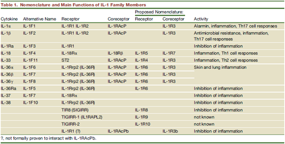 Pirógeno endógeno (IL-1): Interleucina-1