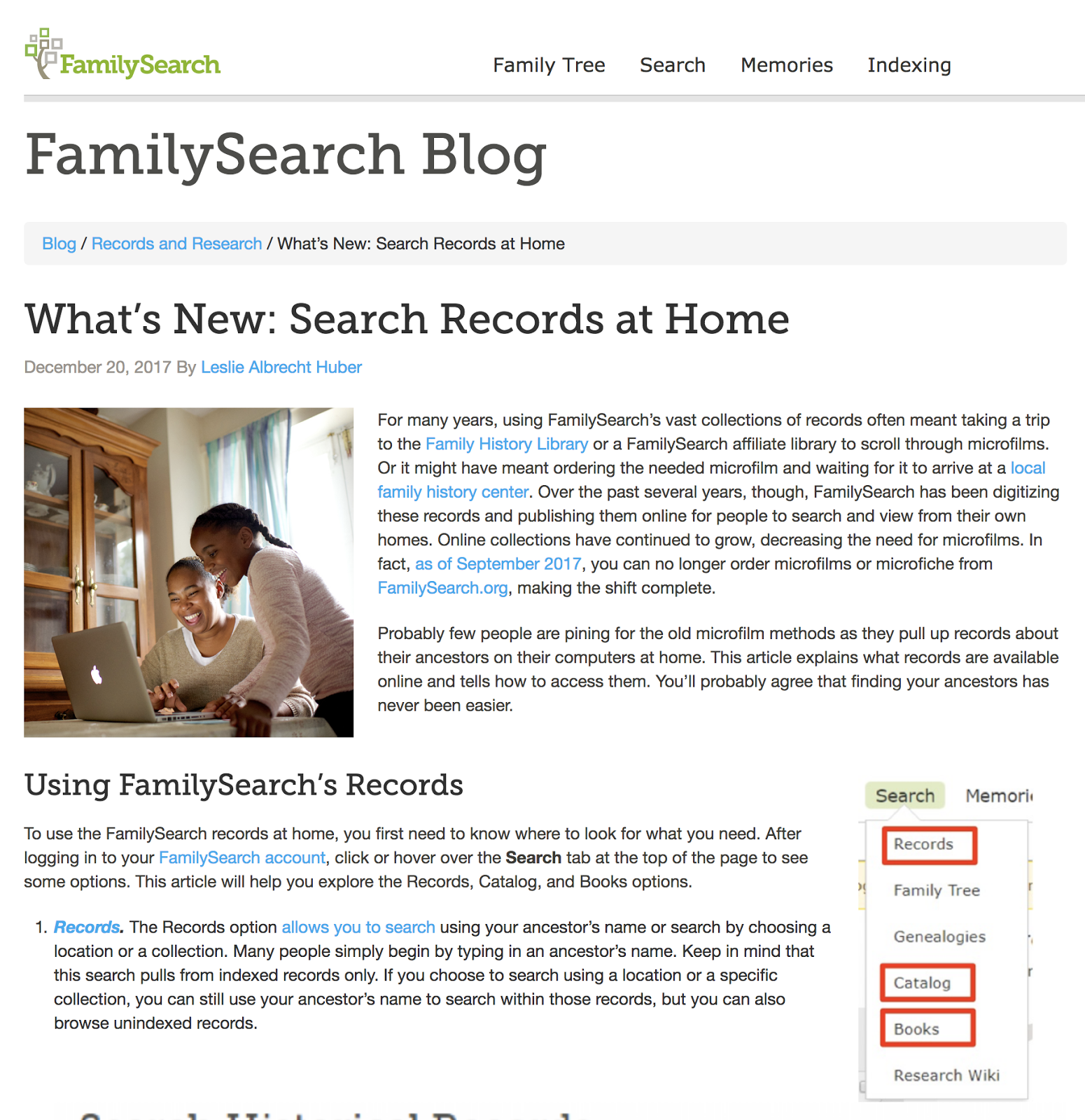 Rejoice, and be exceeding glad...: Search FamilySearch Records at Home