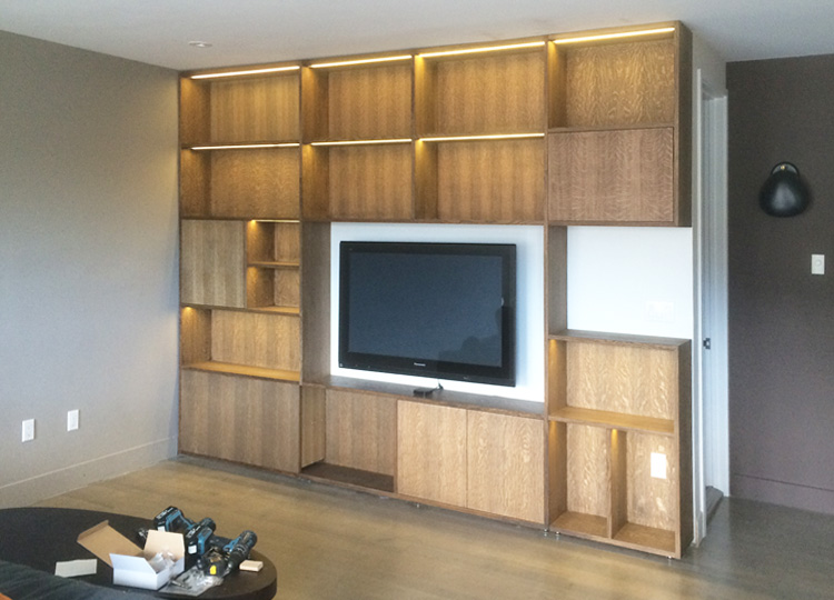 S / R WOODWORKS: White Oak Wall Unit