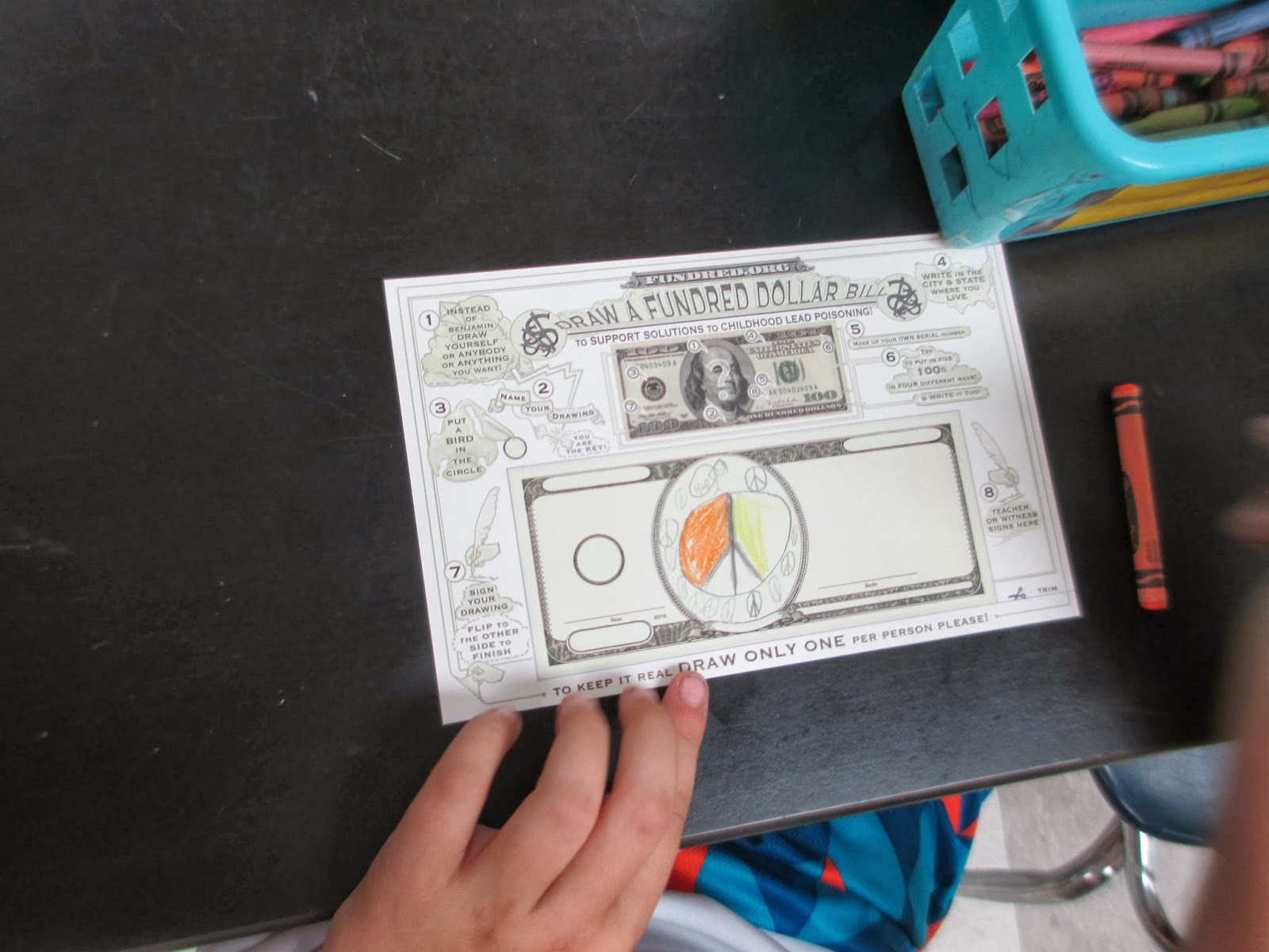 North Oakview Art : Fundred Dollar Bill Project