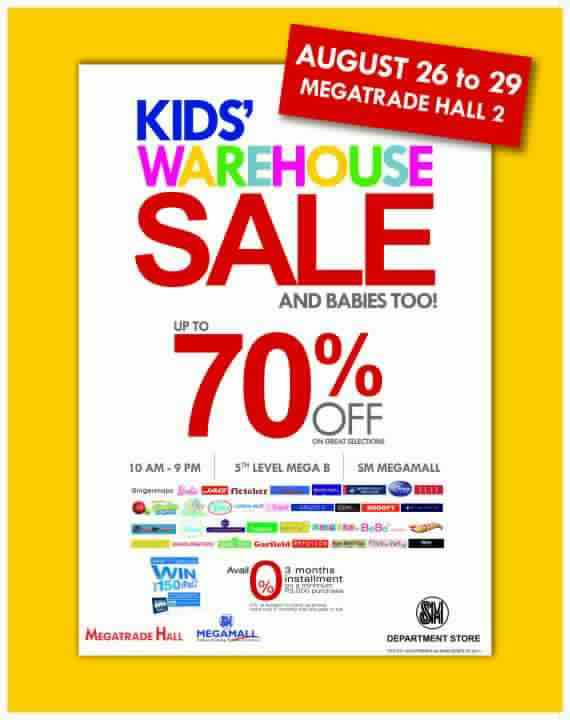 Fresh Promos: SM Kids' Warehouse Sale @ Megatrade Hall