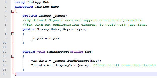 Using SignalR with Unity