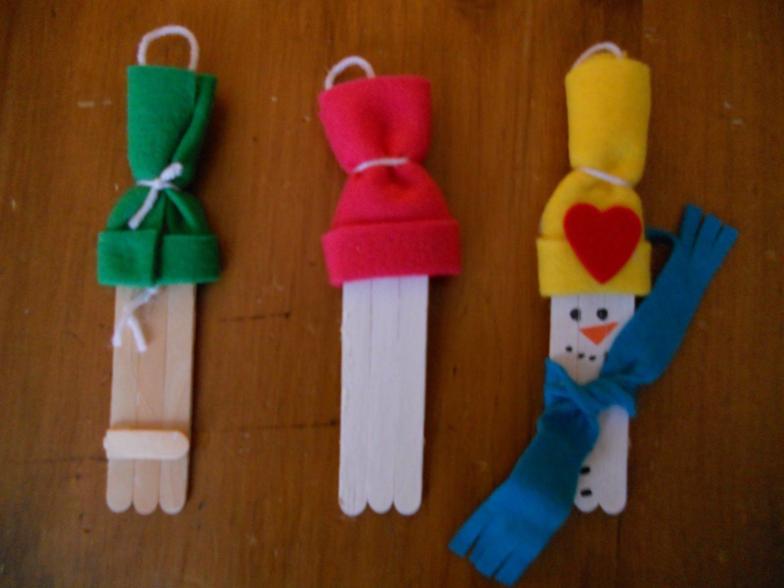 Create Art With Mrs. P!: Mini Craft (Popsicle) Stick Snowman