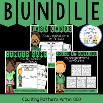Second Grade Go Math Counting Patterns within 100 and 1000 for 1.8 and1 ...