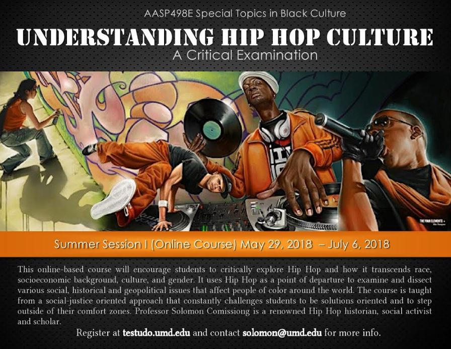 U. of Maryland Honors College: SUMMER CLASS ON HIP HOP, BLACK HISTORY ...
