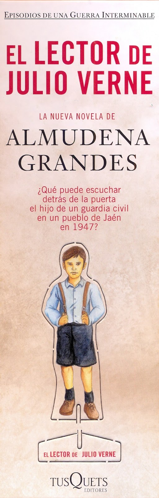 SENYAL DE PLANA: "El Lector de Julio Verne" de Almudena Grandes de ...