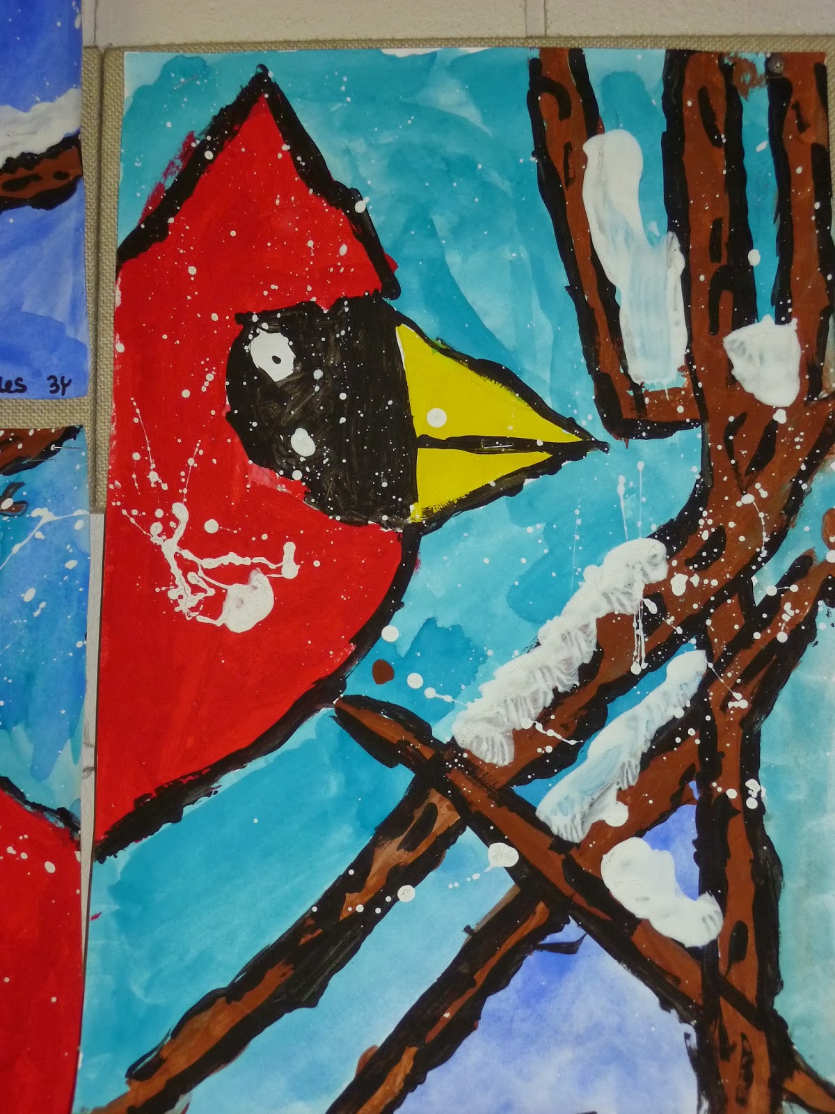 Mrs. Werner's Art Room: Winter Cardinals