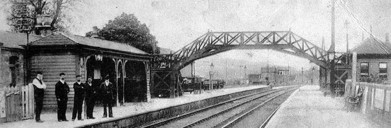 Tour Scotland: Old Photograph Railway Station Kintore Scotland