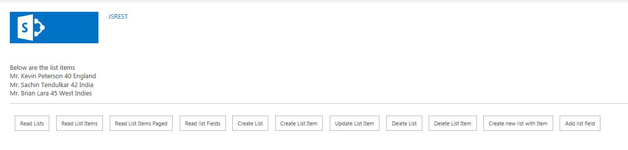 SharePoint Home: REST operations using SharePoint Hosted Apps