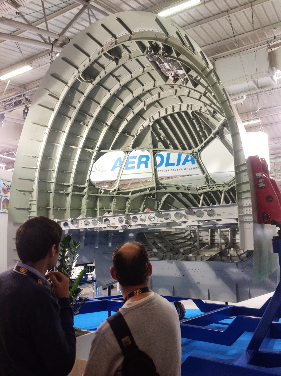 A350 XWB News: Aerolia shows an A350 XWB Nose fuselage section in Le ...