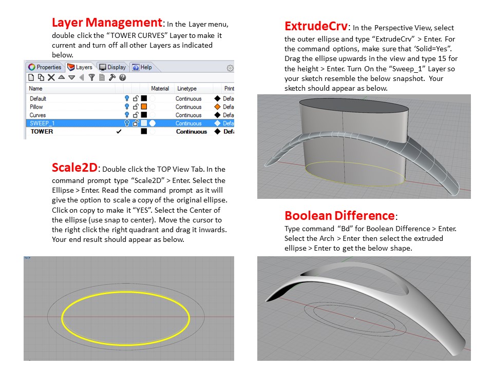 Rhinoceros Modelling Tutorial for Architects and Designers