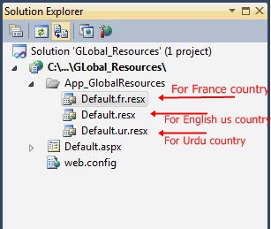 How to Implement Global resources concepts in asp.net web applications using Explicit ...