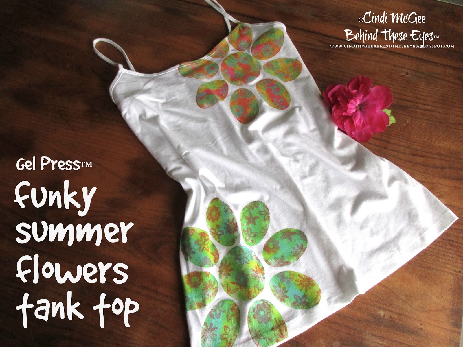Gel Press™ Funky Summer Flower Tank Top