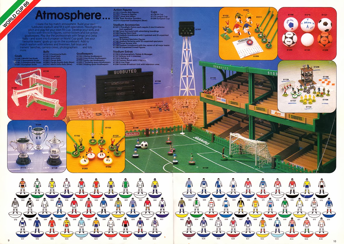 Subbuteo catalogue, 1986 ~ The Football Attic