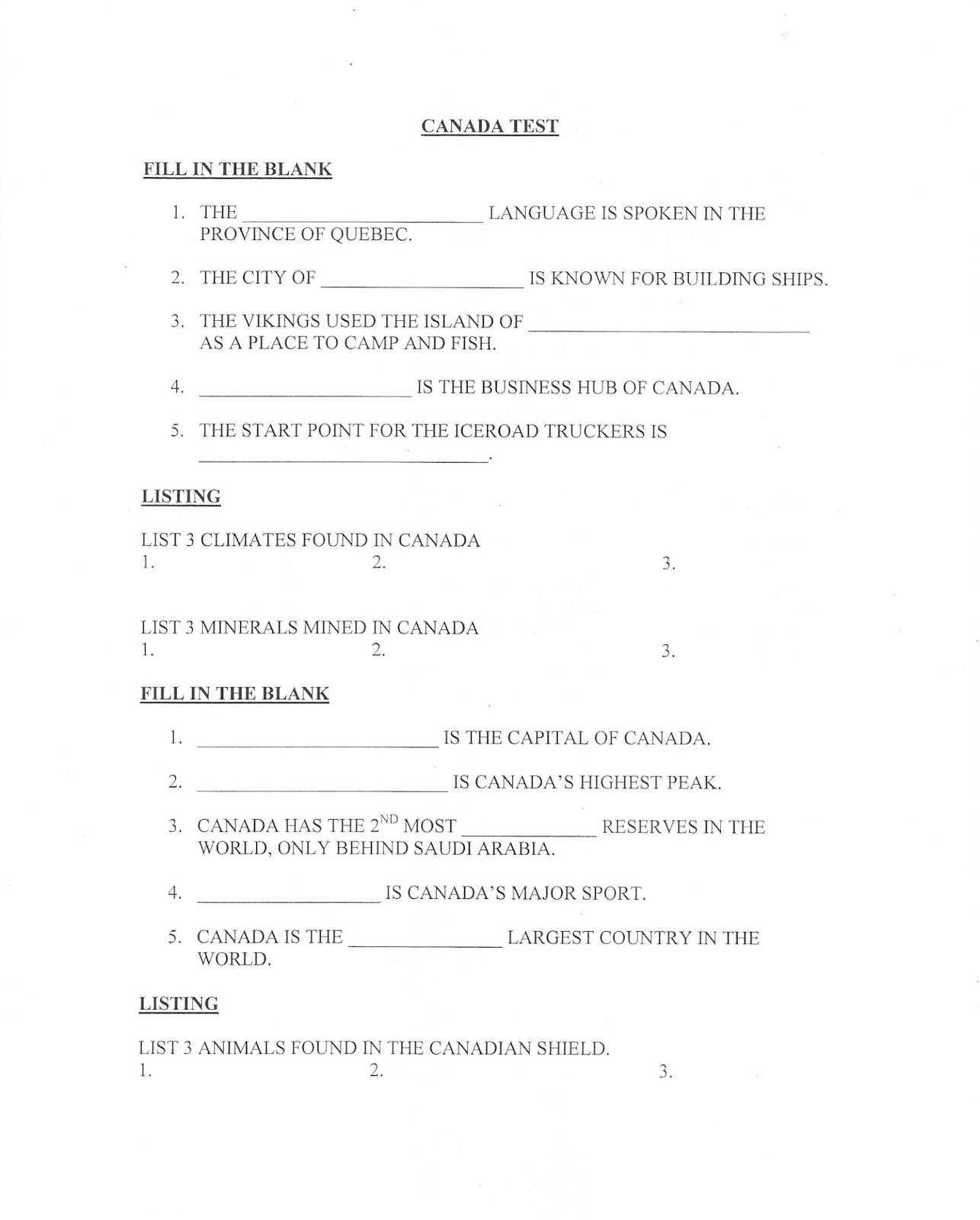 Mr. E's World Geography Page