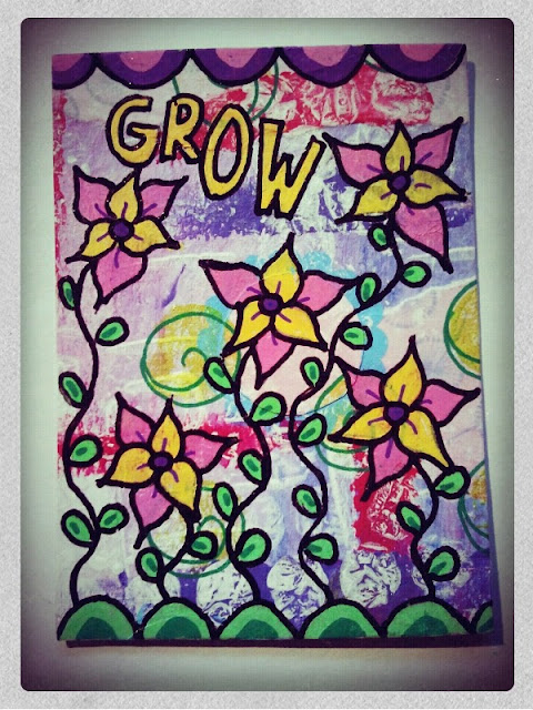 Caatje's Artsy Stuff: The Big ATC Tutorial - part two - drawing with ...