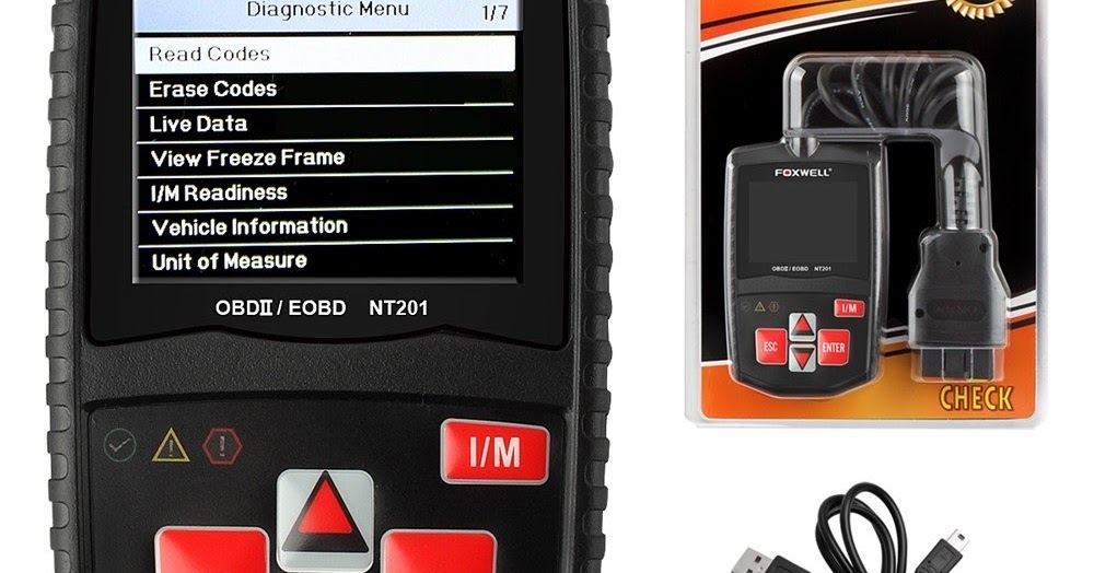 Scanner Automotive FOXWELL NT201 OBD 2 Code Reader | Diagnostic Scanner