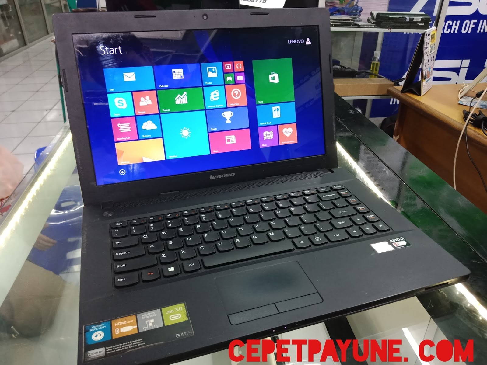 Laptop Lenovo G405 AMD E1 2100 + radeon 8210 - Jual Beli Laptop ...