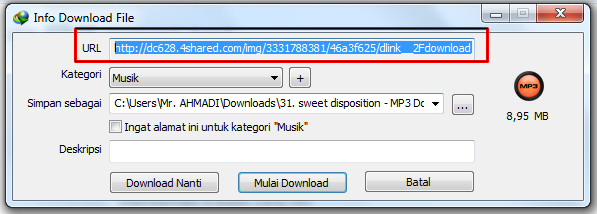Cara Mengambil URL .mp3 dari 4shared ~ Mand4rt